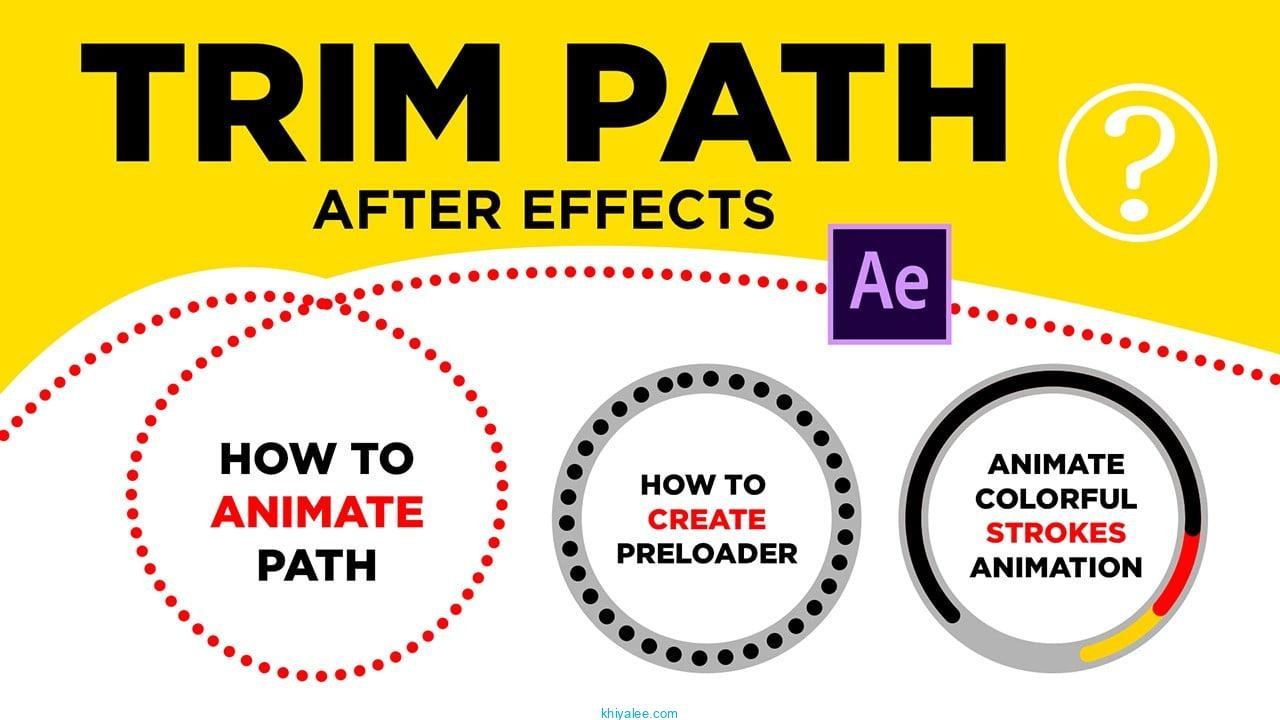 Trim Path After Effects Tutorial Motion Graphics In Urdu Hindi Khiyalee