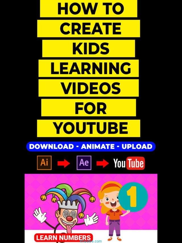 How To Create Kids Learning Animation Videos In After Effects In Hindi Khiyalee